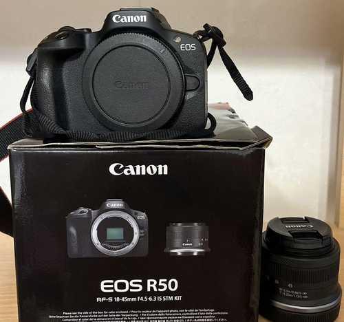 Canon EOS R50 комплект 2 объектива