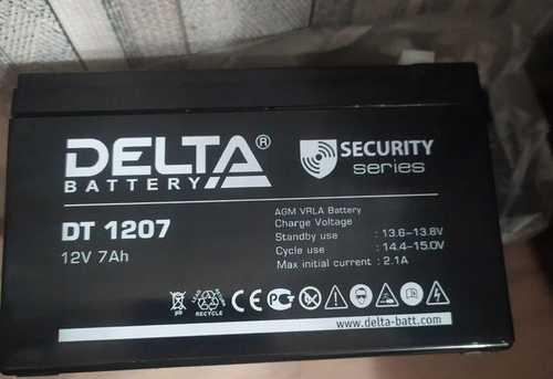 Аккумулятор Delta DT1207, DT1218
