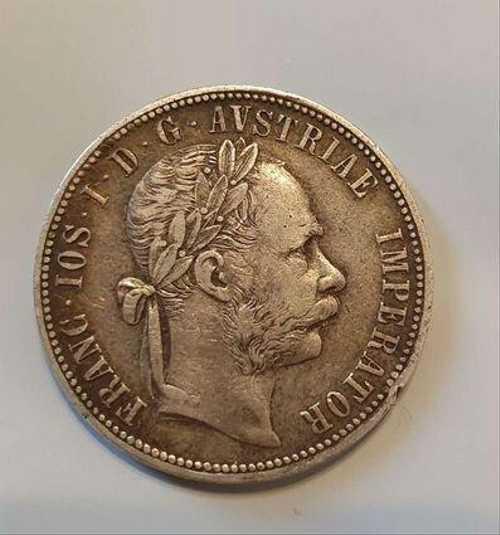 Монета Австро-Венгрия 1 флорин 1887 года