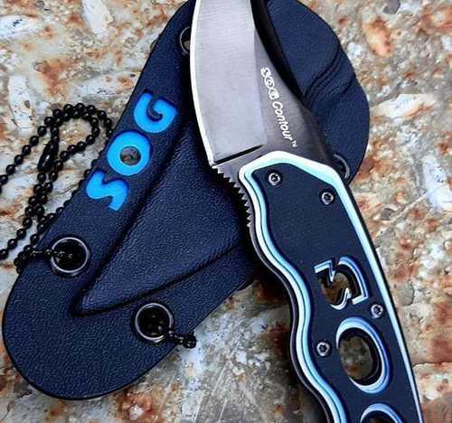 Нож SOG C47T Topo Contour TiNi