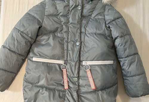 Зимняя куртка на девочку 128