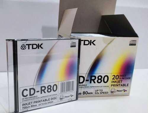 Чистые CD-R TDK (printable) + Verbatim CD-RW 8cm