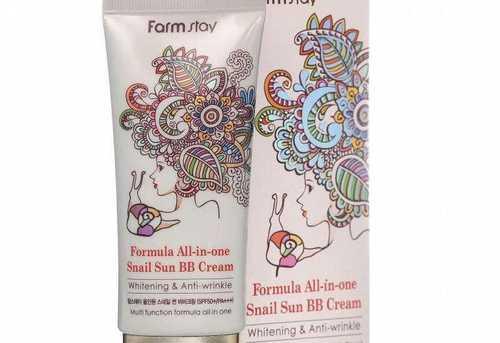 Farmstay ALL-IN ONE snail SUN BB cream многофункци
