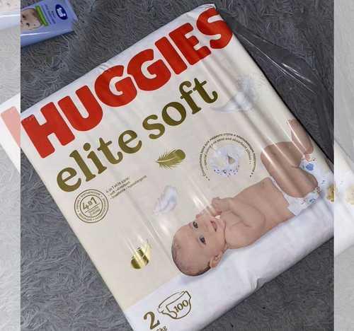 Подгузники huggies elite soft 2