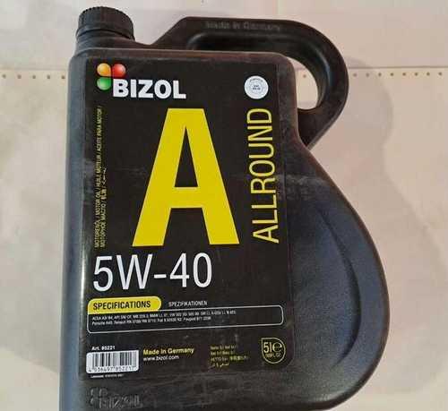 Масло моторное 5w40 синтетика Bizol