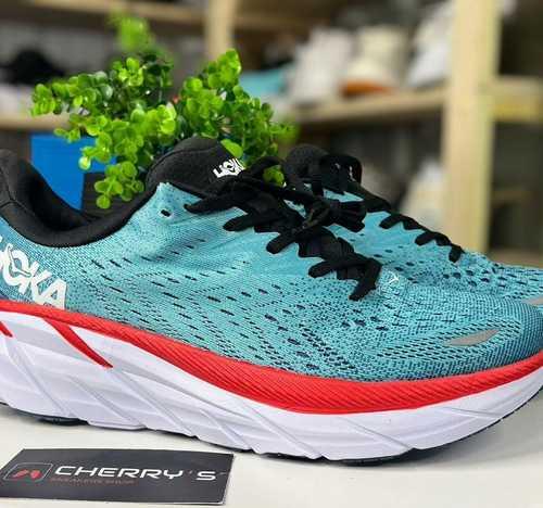 Кроссовки Hoka Clifton 8 (Lake Blue/White)