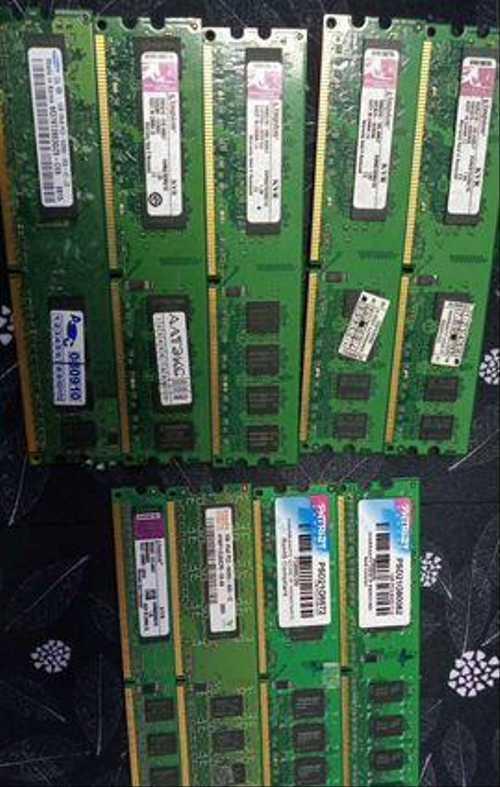 Оперативная память DDR 1 и DDR2 1,2GB