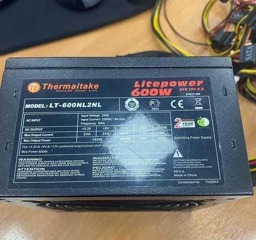 Блок питания 600W Thermaltake LT-600NL2NL