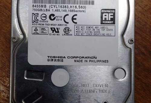 Жесткий диск Toshiba 2.5 750гб