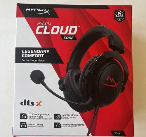 Игровые наушники hyperx cloud core