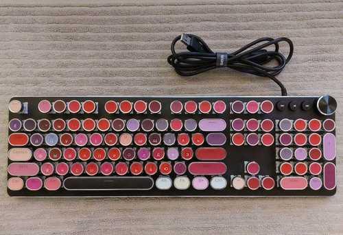 Механическая клавиатура с подсветкой розовые тона