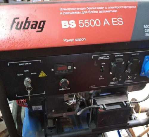 Бензогенератор Fubag BS 5500 A ES