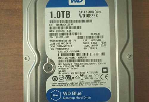 Жесткий диск HDD WD Blue 1 Tb