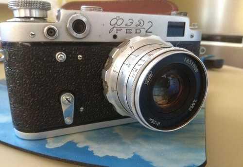 Плёночный фотоаппарат фэд-2 с кофром