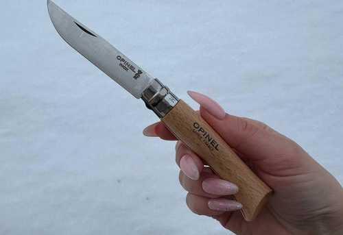 Нож opinel №7, нержавеющая сталь, рукоять из бука