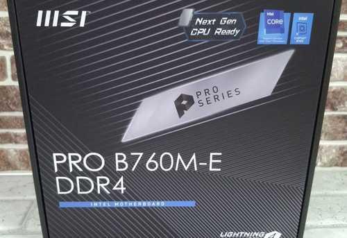 Материнская Плата пк MSI Pro B760M-E