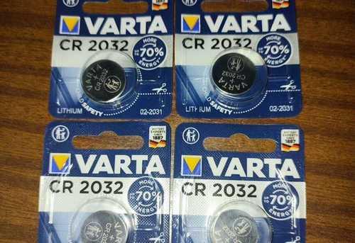 Батарейка дисковая Varta cr2032 3v новые