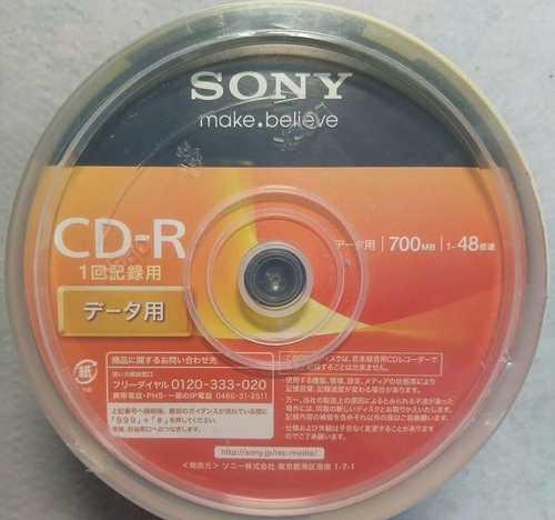 Диски sony CD-R 700 MB pack 50