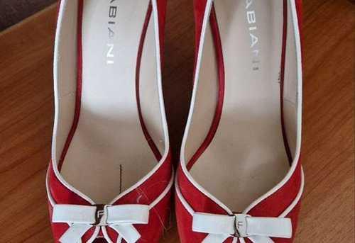 Туфли женские красные с бантиком 38 размер