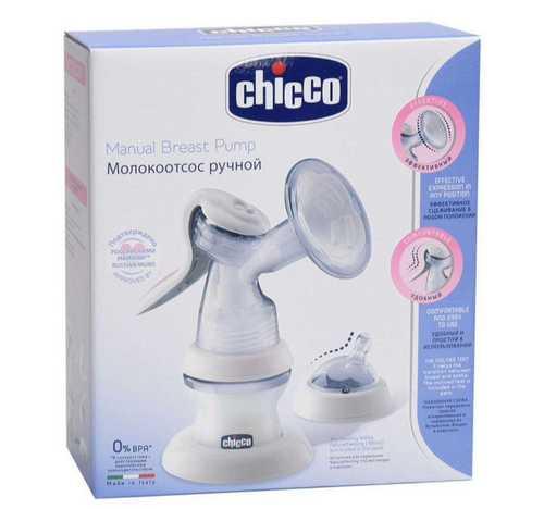 Молокоотсос ручной Chicco с бутылочкой