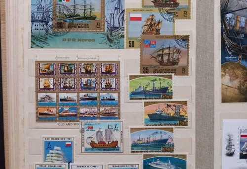 Почтовые марки корабли