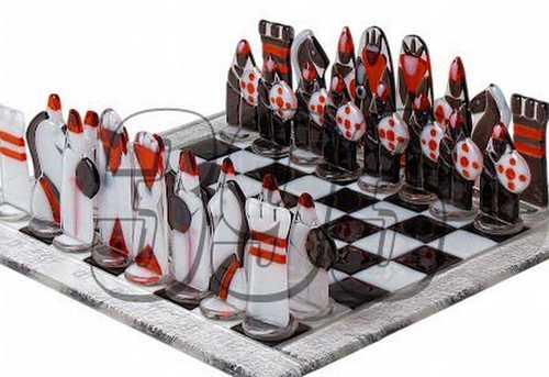 Шахматы Воздушные (красные, в дубовом ларц (37136)