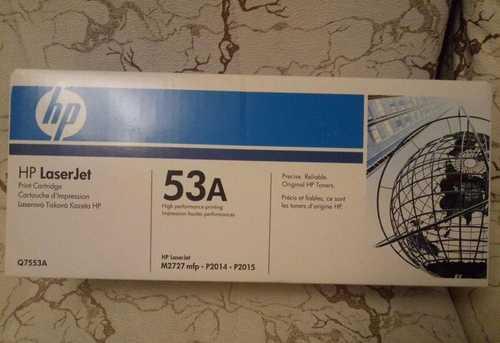 Картридж HP LaserJet Q7553A 53A оригинальный новый
