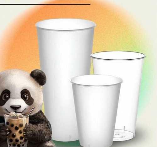 Стаканы bubble CUP одноразовые 375мл, 500мл, 650мл