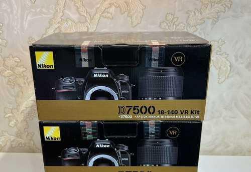 Nikon D7500 kit 18-140 ED VR новый