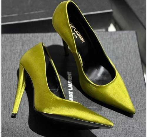 Туфли Saint Laurent салатовые