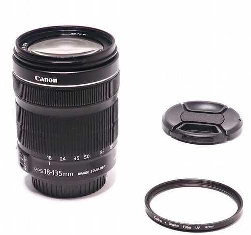 Объектив Canon EF-S 18-135 f3.5-5.6 IS STM  фильтр