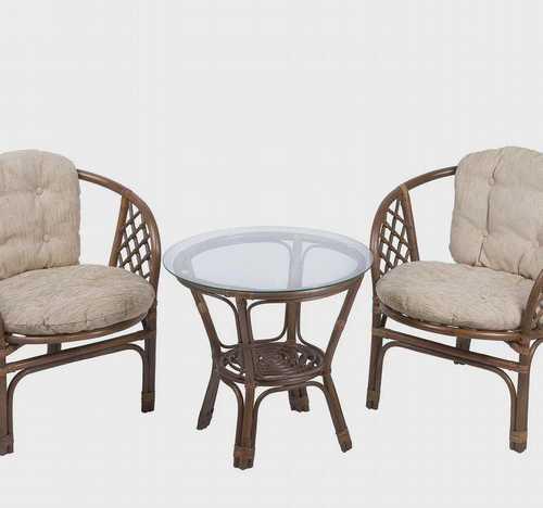 Комплект из натурального ротанга с подушками