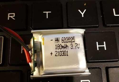 Li аккумулятор 180mah 3.7v 2pin