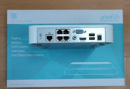 Uniarch NVR-104LS-P4 видеорегистратор с POE 4 кан