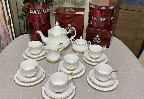 Чайный сервиз royal albert 6 персон 21 предмет
