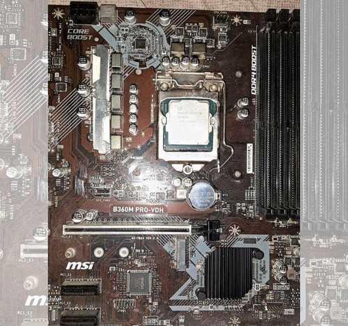 Комплект MSI B360M PRO-VDH   I5 9400F