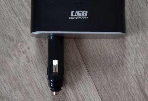 USB triple socket