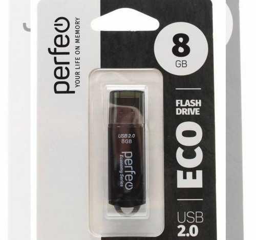 Флешка 8 гб USB Perfeo E01 Black