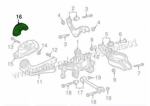 Накладка рычага задней подвески на Тойота Камри 70