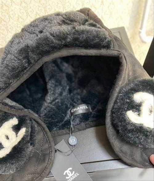 Шапка ушанка Chanel