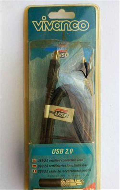 Кабель vivanco USB 2.0, 1,8 m