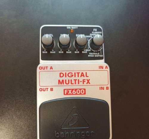 Гитарная педаль behringer FX600 digital multi-FX