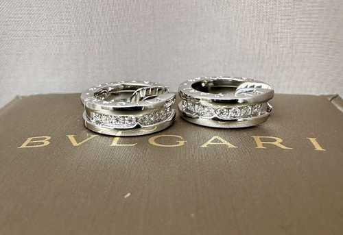 Серьги Bvlgari B.zero1 белое золото (оригинал)