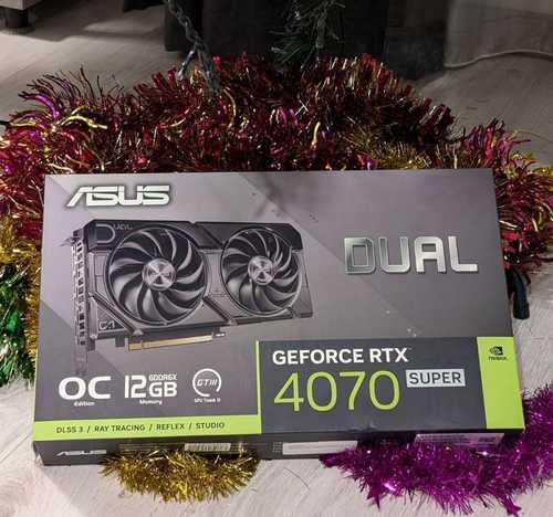 Видеокарта asus RTX 4070super dual