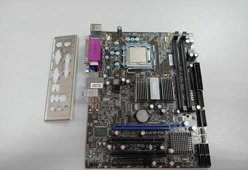 MB MSI G41M-P26 + CPU Intel Pentium E6700, s775