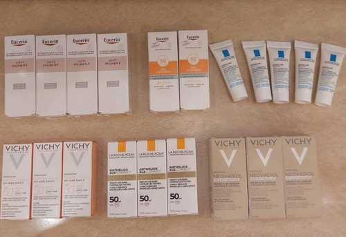 Набор пробников la-roche posay,spf,eucerin,vichy