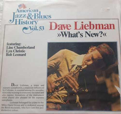 Виниловые пластинка Dave Liebman What's New 1981