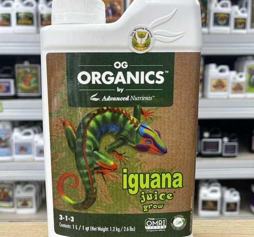 Удобрение AN Iguana Juice Organic Grow 1л