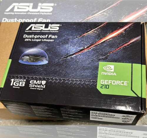 Видеокарта asus nvidia geforce 210 1GB