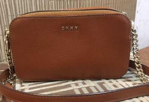 Кожаная сумка dkny